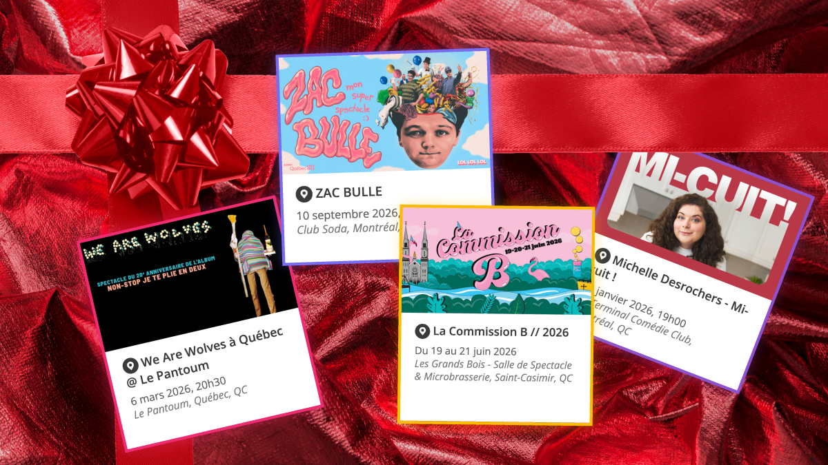 10 suggestions de spectacles à offrir en cadeau